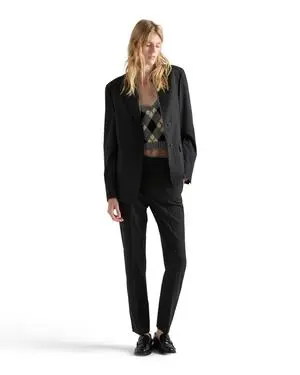 Prada Straight Fit Light Wool Pants