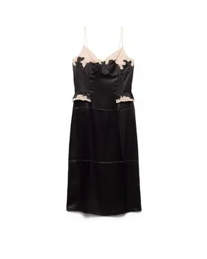 Prada Silk And Lace Dress