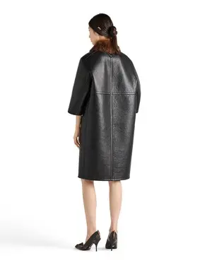 Prada Bonded Leather Coat