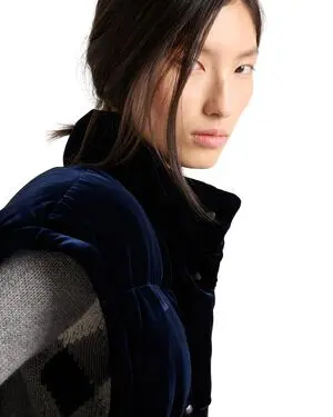 Prada Velvet Down Jacket - Blue