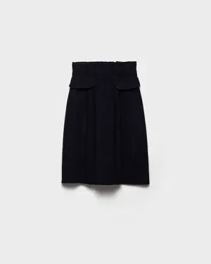 Navy Knit Skirts