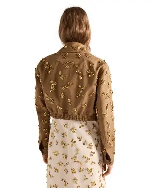 Prada Embroidered Chevron Mini-dress