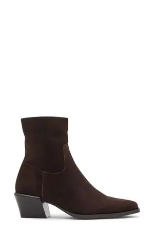 Steve Madden Daney Ankle Booties - Brown Suede