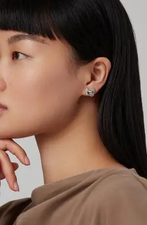 Jenny Bird Mini Sundra Stud Earrings - High Polish Silver