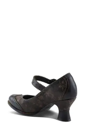 SPRING STEP SHOES Macias Mary Jane Pump - Black Multi