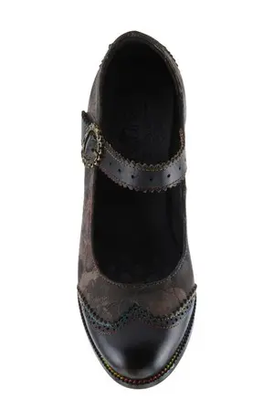 SPRING STEP SHOES Macias Mary Jane Pump - Black Multi
