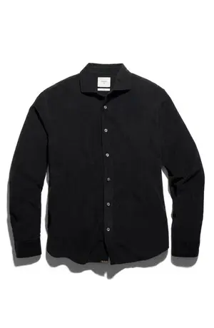 Billy Reid Cedar Corduroy Button-up Shirt - Black
