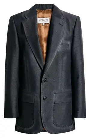 MAISON MARGIELA Single-breasted Wool-mohair Blazer