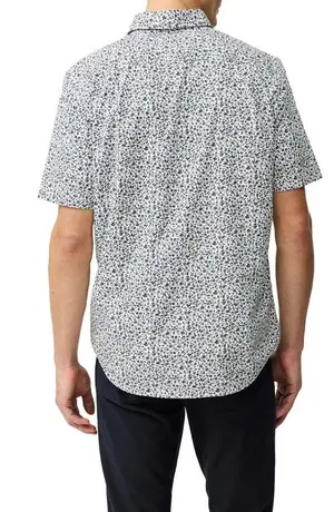 Rodd & Gunn Rai Valley Floral Short Sleeve Button-up Shirt - Navy