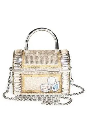 Judith Leiber Treasure Chest Clutch - Prosecco