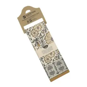 SUSTAINABLE THREADS Ivy Hand Block Printed Kitchen Towelsset Of 2