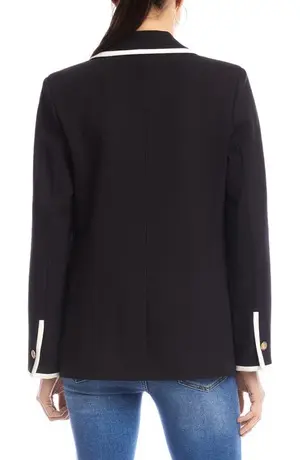 Karen Kane Contrast Trim Ponte Blazer