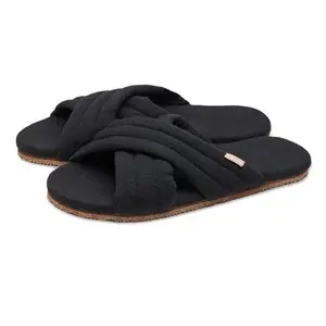 FEELGOODZ Quilted Cross-strap Slippers - Roxborough