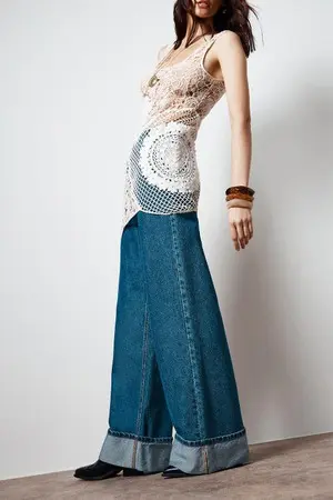 Nasty Gal Crochet Mini Dress With Scoop Neck