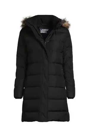 LANDS' END Down Winter Coat - Black