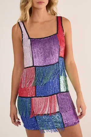 Nasty Gal Sequin Tasseled Mini Dress