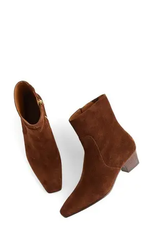 Madewell The Lexie Ankle Bootie - Rich Brown
