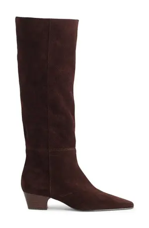 Madewell Lexie Knee High Boots - Coffee Bean