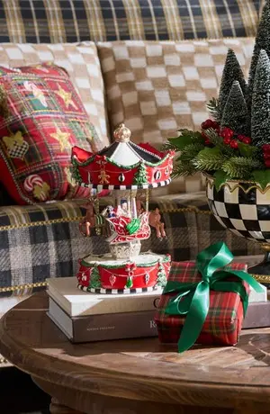MACKENZIE-CHILDS Christmas Carousel Decoration