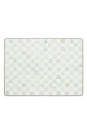 MACKENZIE-CHILDS Check Set Of 4 Placemats - Sterling