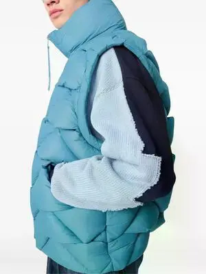 Axel Arigato Quilted Gilet With High Neck - Blue