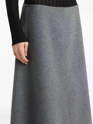 Khaite Wool A-line Skirt