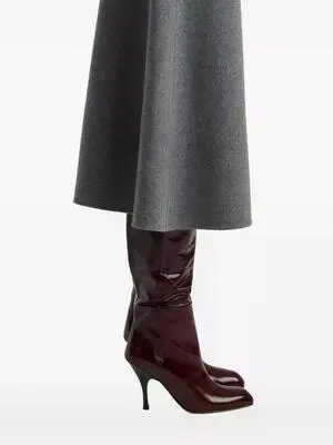 Khaite Wool A-line Skirt