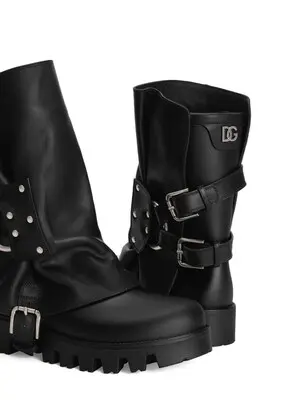 Dolce & Gabbana Buckled Rain Boots