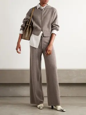 LISA YANG Sofi Cashmere Wide-leg Pants - Neutrals