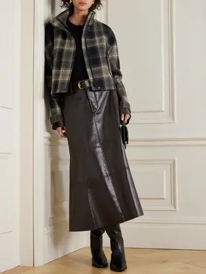 Veronica Beard Bateman Checked Wool-blend Jacket