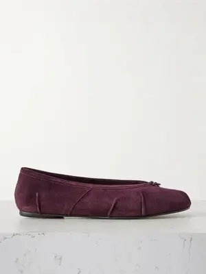 MAISON MARGIELA Tabi Split-toe Suede Ballet Flats
