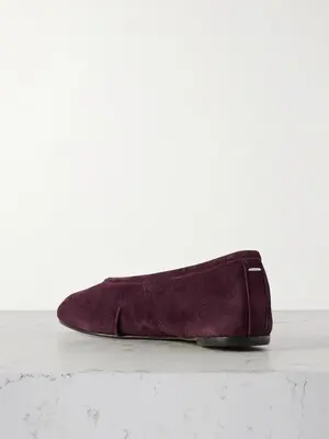 MAISON MARGIELA Tabi Split-toe Suede Ballet Flats