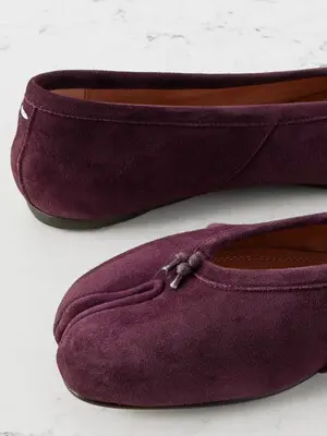 MAISON MARGIELA Tabi Split-toe Suede Ballet Flats