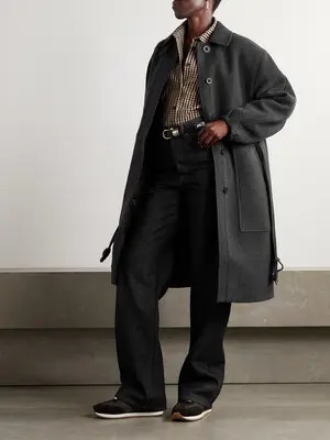 Canada Goose Mila Belted Wool-blend Coat - Gray