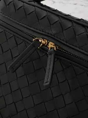 Bottega Veneta Small Intrecciato Leather Tote - Black