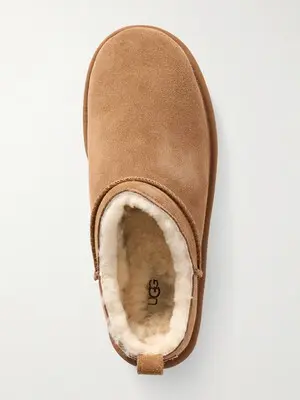 UGG Classic Micro Shearling Slippers - Brown