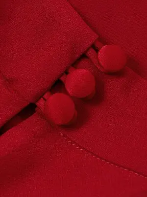 TALLER MARMO Carrington Cape-effect Gown - Red
