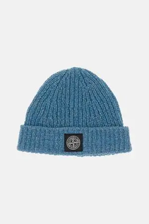 Stone Island Fancy Yarn Mouliné Wool Beanie