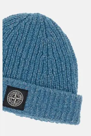 Stone Island Fancy Yarn Mouliné Wool Beanie