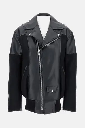 Junya Watanabe GIACCA IN PELLE SINTETICA Nero