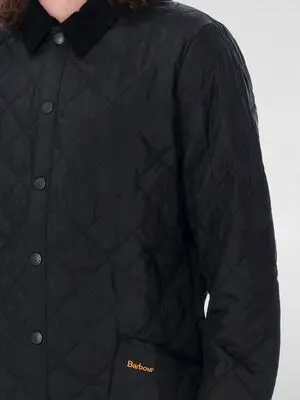 Barbour Quilted Nylon Jacket With Velvet Collar - Black