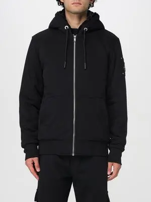 Moose Knuckles Zip-up Hoodie With Fur Lining - Black