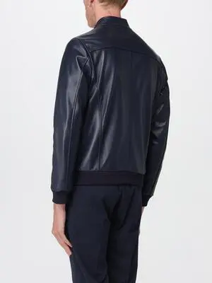 XC Leather Jacket - Navy