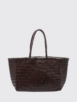 Dragon Diffusion Woven Leather Handbag - Dark