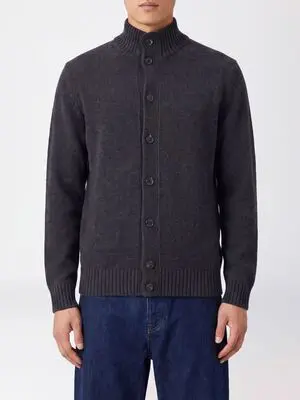 ZANONE Ribbed Knit Cardigan - Grey