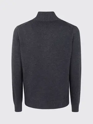 ZANONE Ribbed Knit Cardigan - Grey