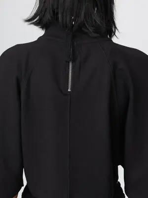 THOM KROM Cropped High Neck Top With Wide Sleeves