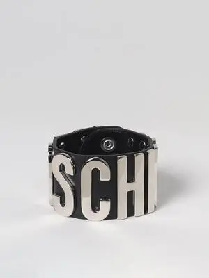Moschino Logo Cuff Bracelet - Silver