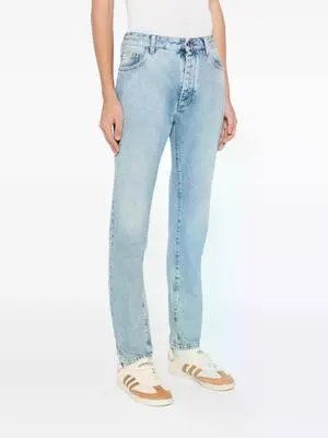 Palm Angels Logo Print Jeans - Blue