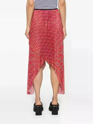 Burberry Pleated B Jersey Skirt